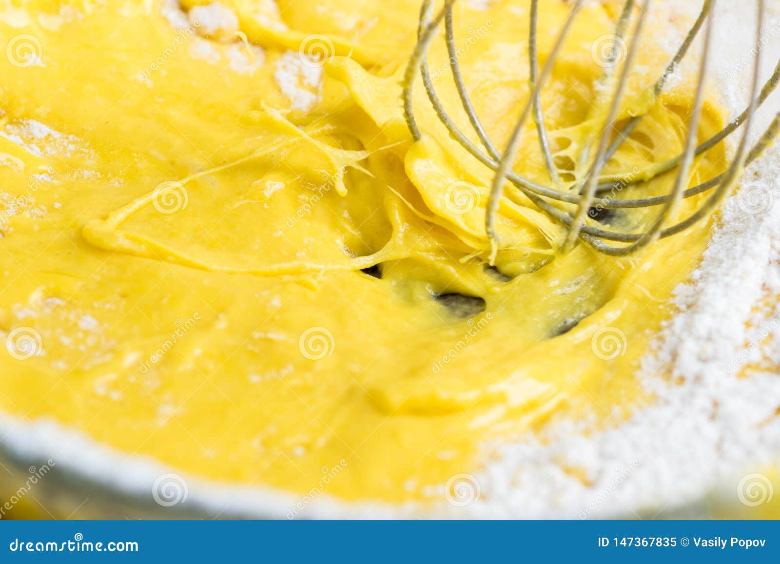 Beat the Batter with a Mixer, Spray and Flour Fly Stock Image - Image ...