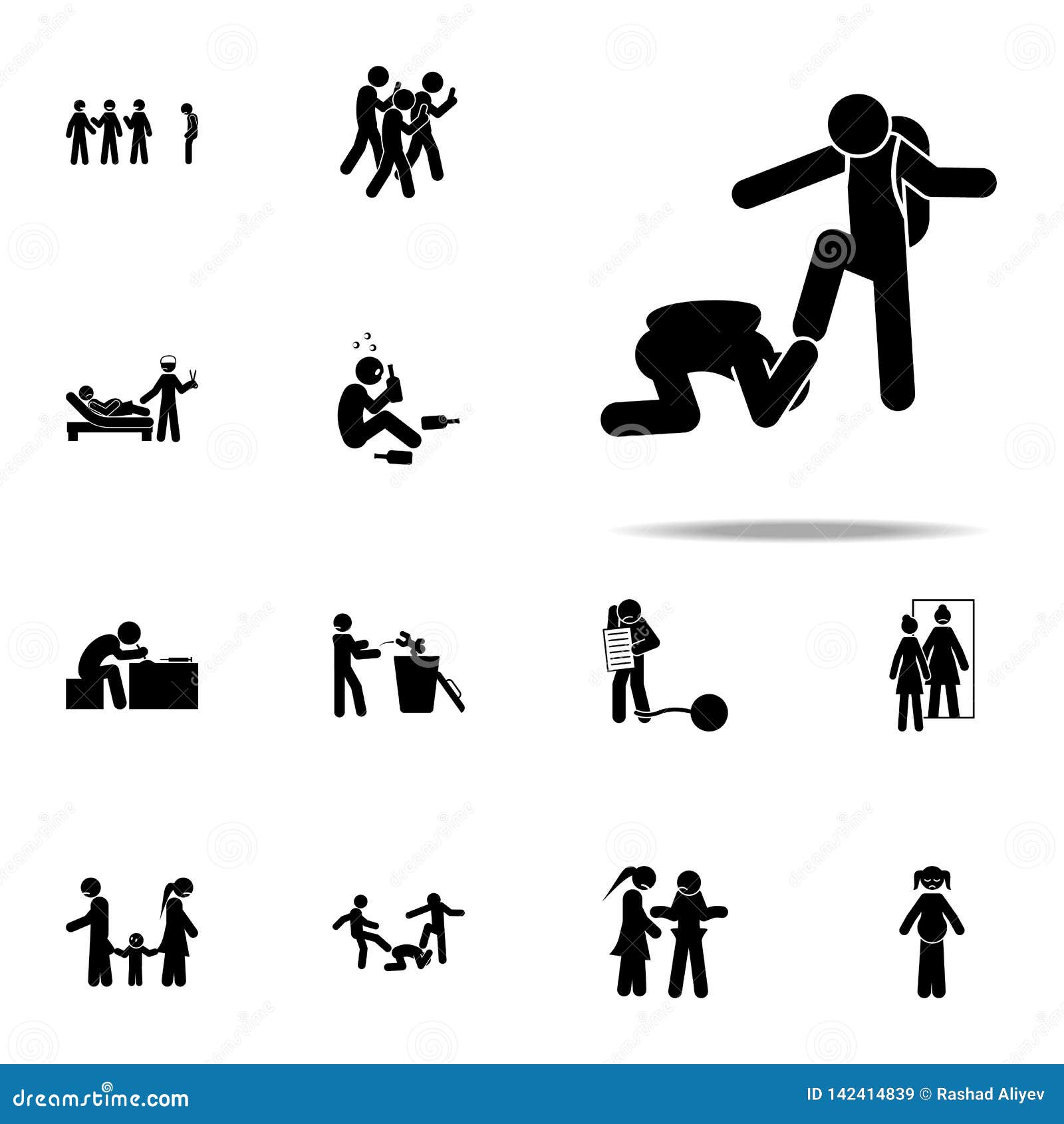 Social Issues, Problems Poster Template Layout. Violence, Harassment ...