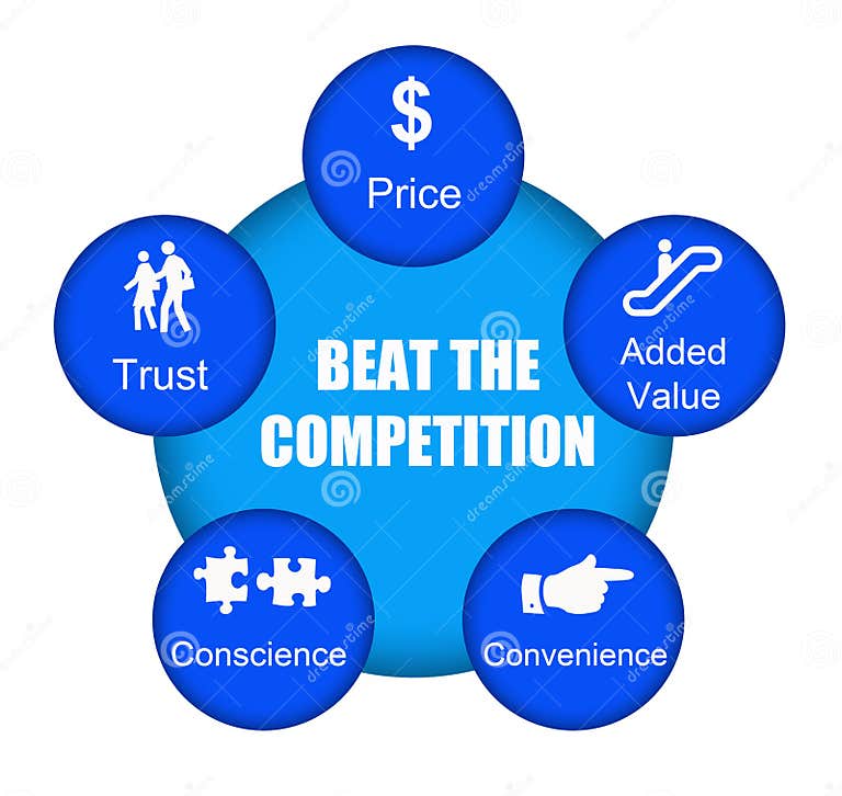 Beat the competition stock illustration. Illustration of business ...