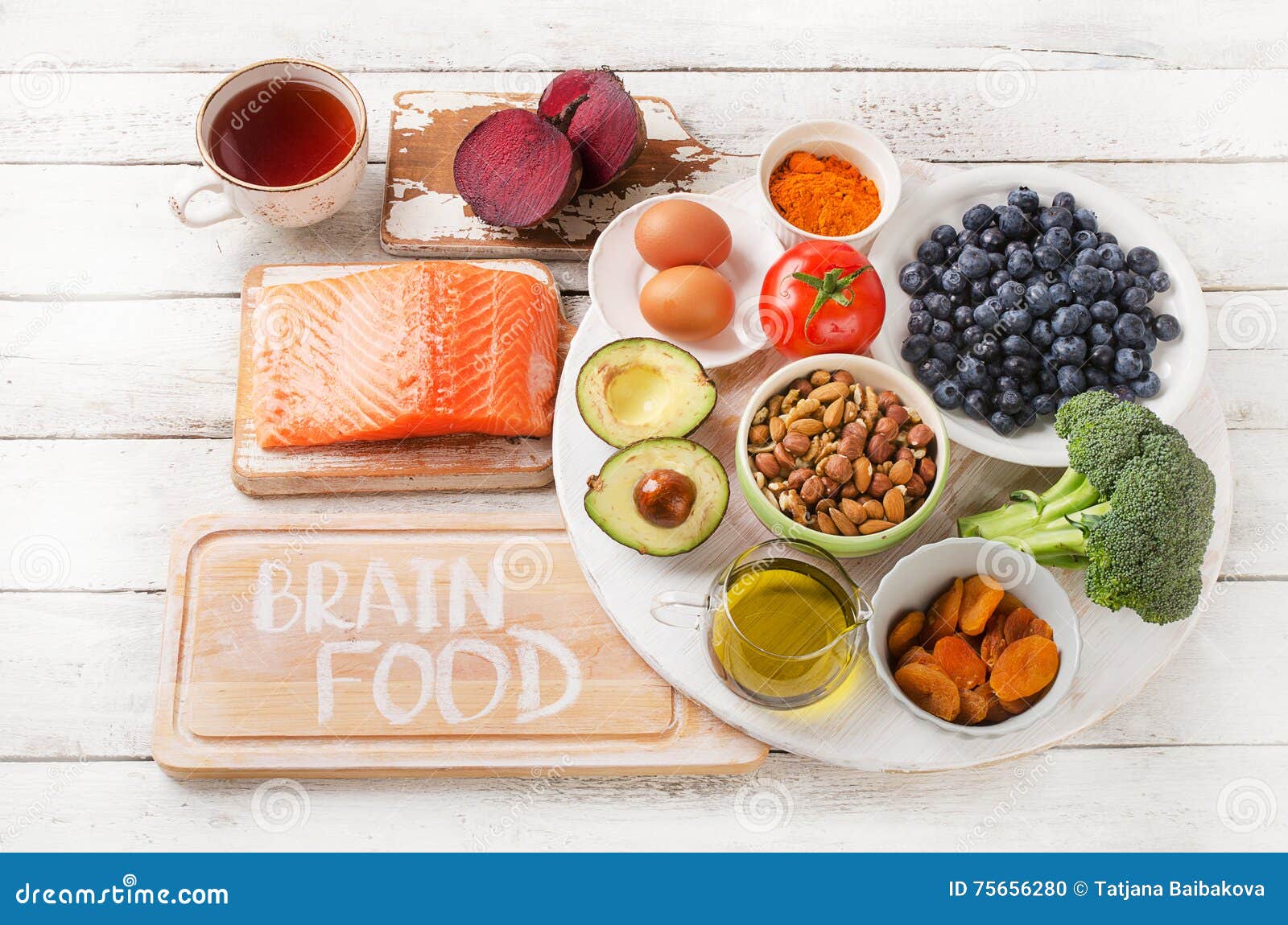 Beat Foods for your brain stock photo. Image of health - 75656280
