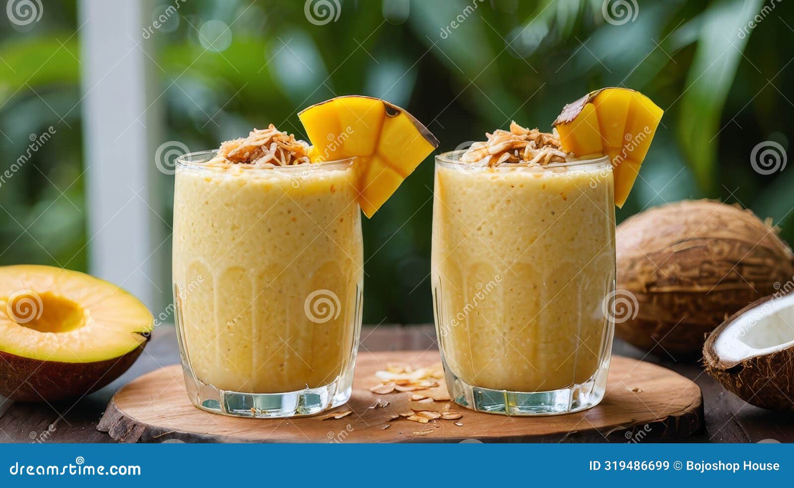 Beat the Heat with a Refreshing Mango Sticky Rice Smoothie Stock ... Beat the Heat with a Refreshing Mango Sticky Rice Smoothie Stock ...