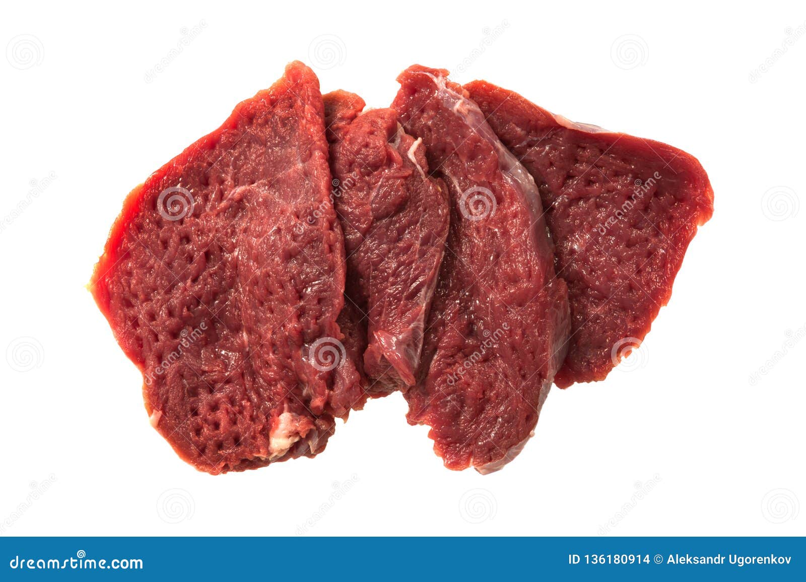 Beat off meat on white stock photo. Image of beefsteak - 136180914