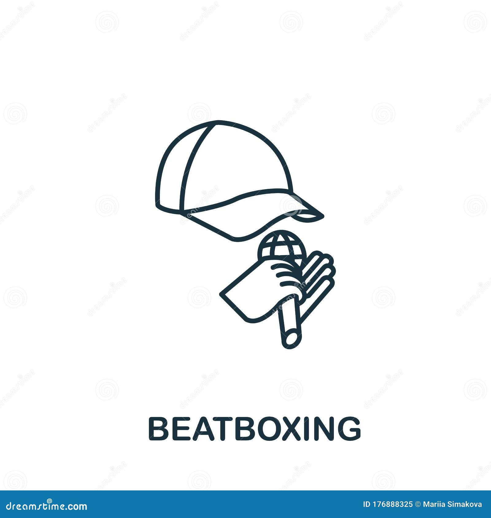 Beatboxing Icon From Hobbies Collection. Simple Line Element Beatboxing ...