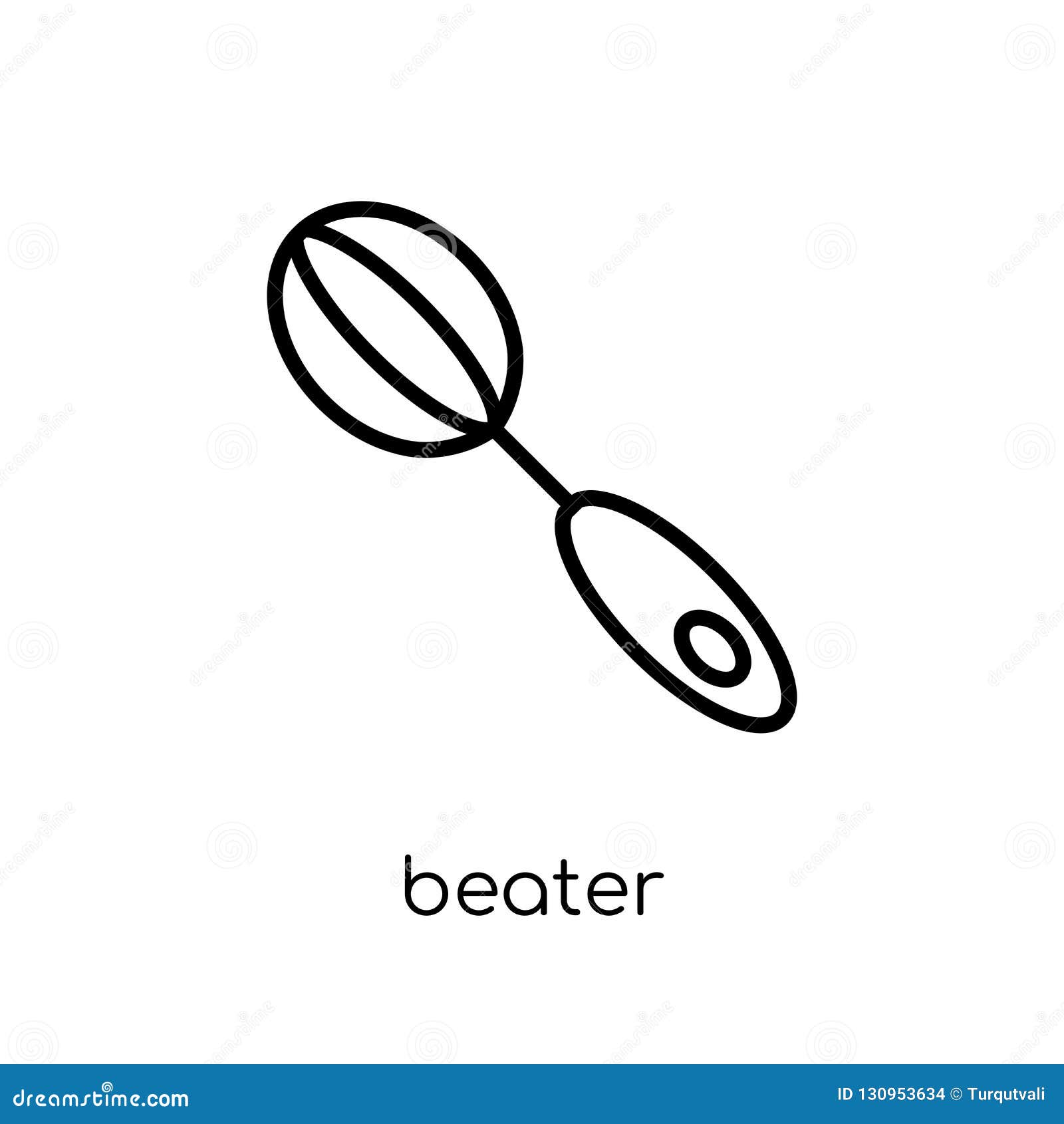 Beater Icon from Kitchen Collection. Stock Vector - Illustration of ...