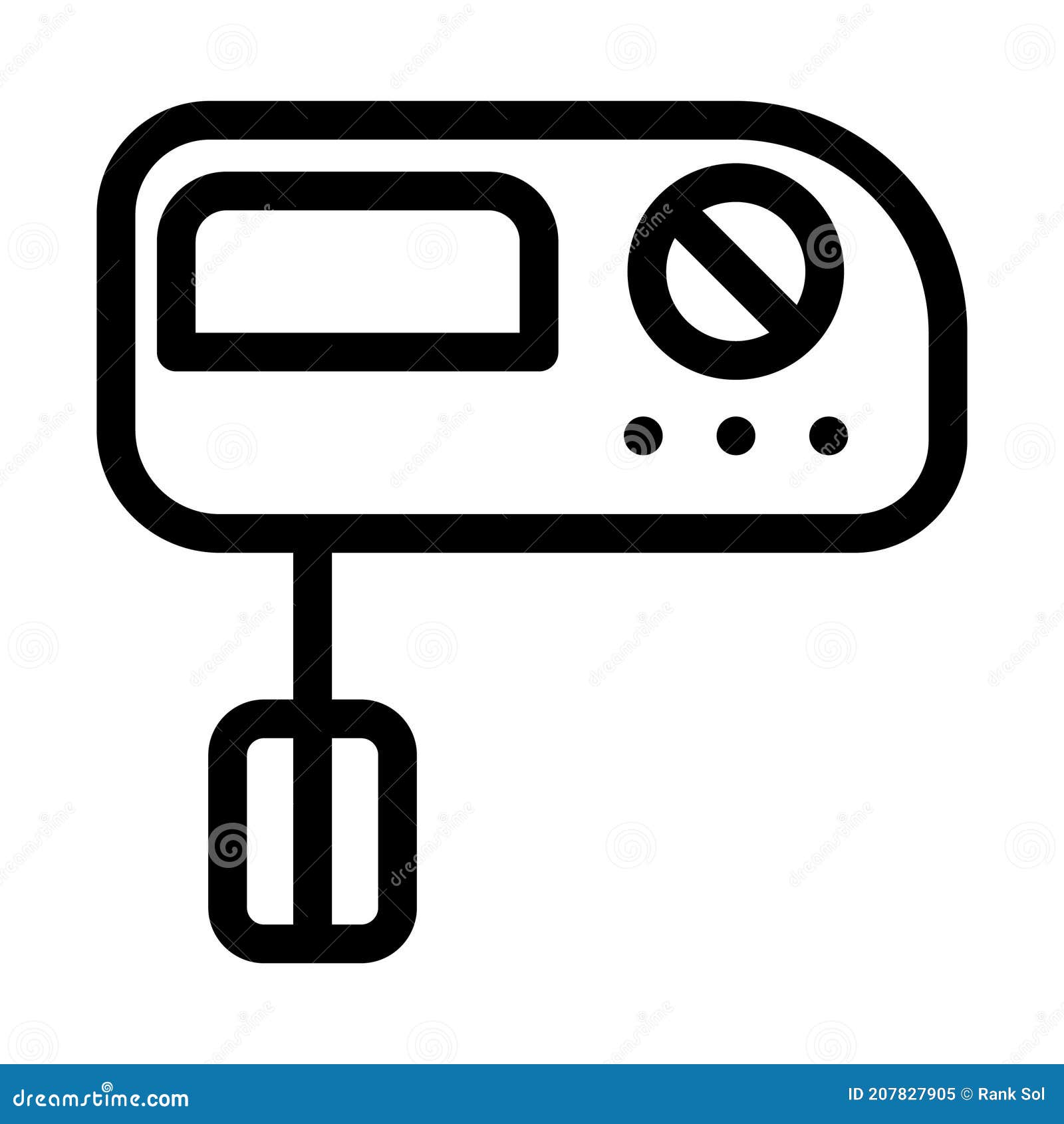 Beater Line Icon Cartoon Vector | CartoonDealer.com #101992597