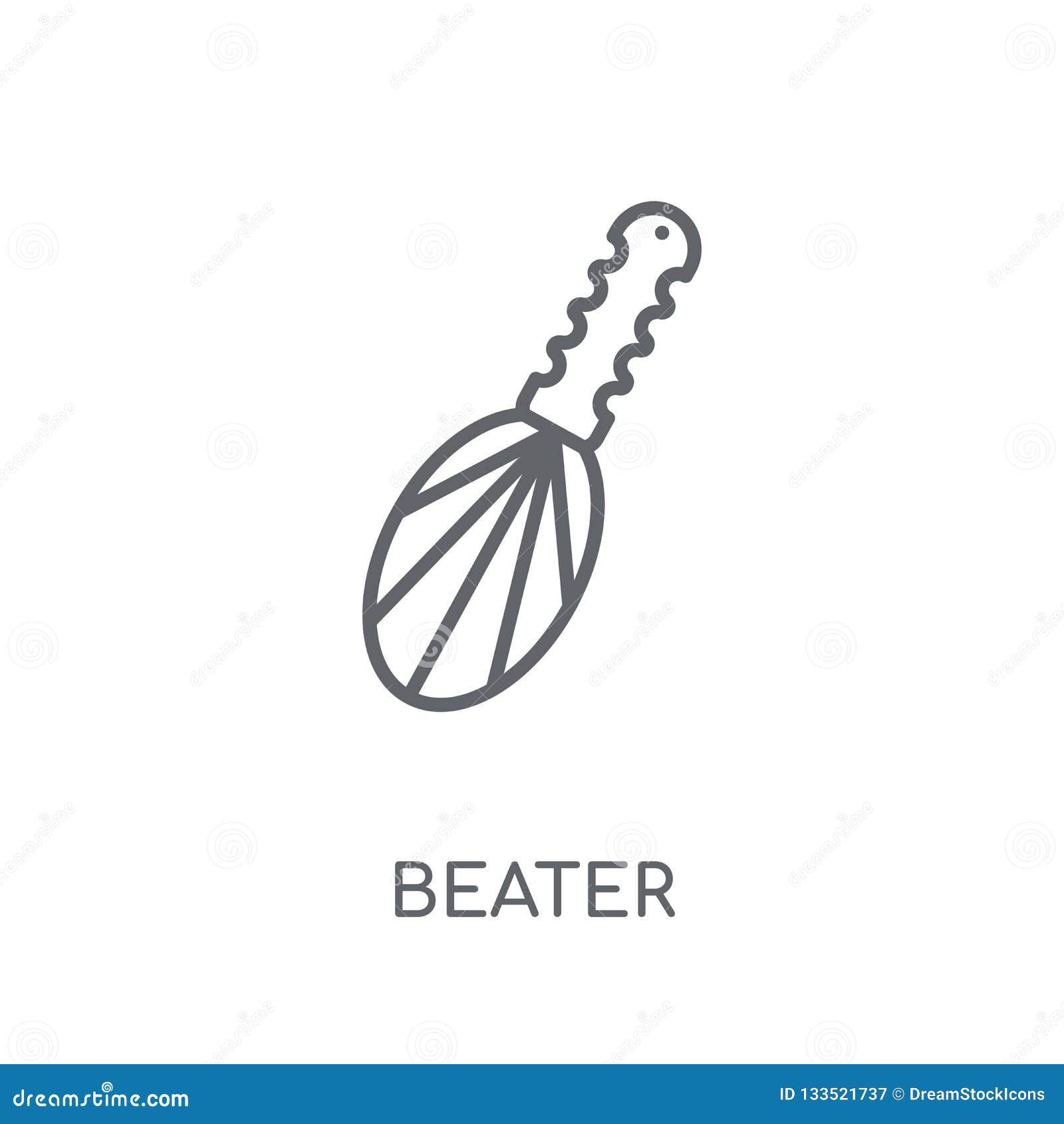 Beater Linear Icon. Modern Outline Beater Logo Concept on White Stock ...