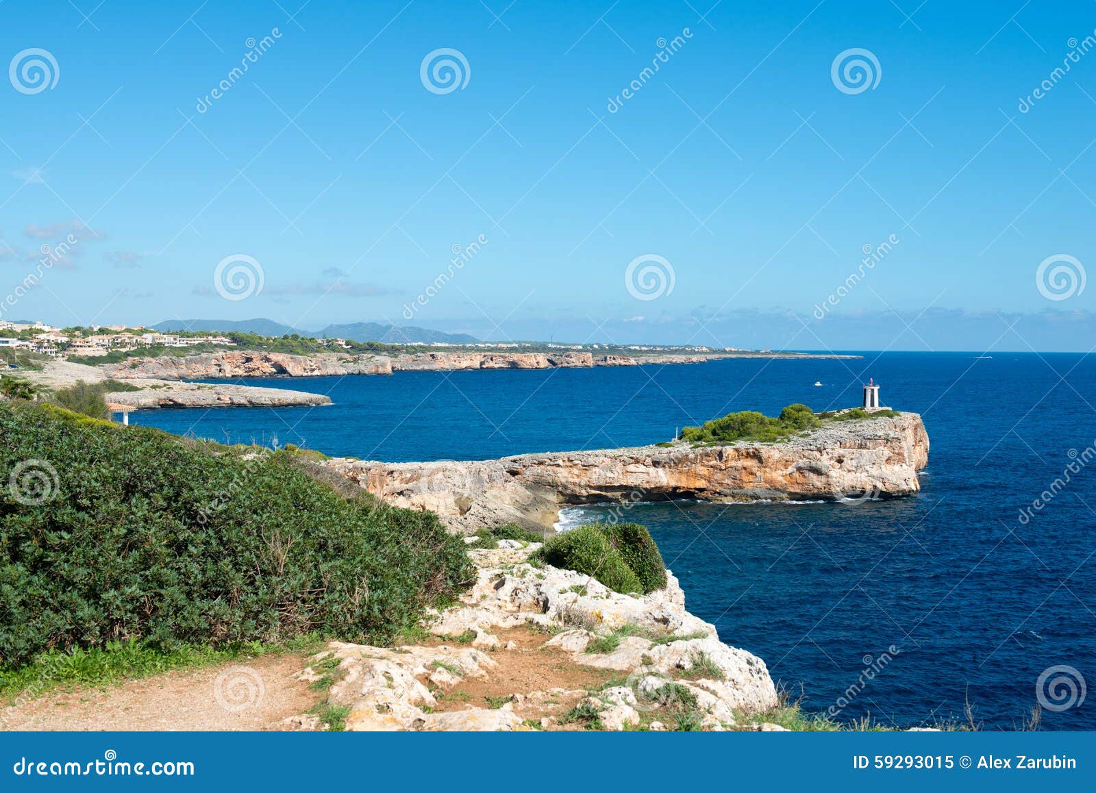 Beatiful Coastline in Portocristo Stock Image - Image of climate ...
