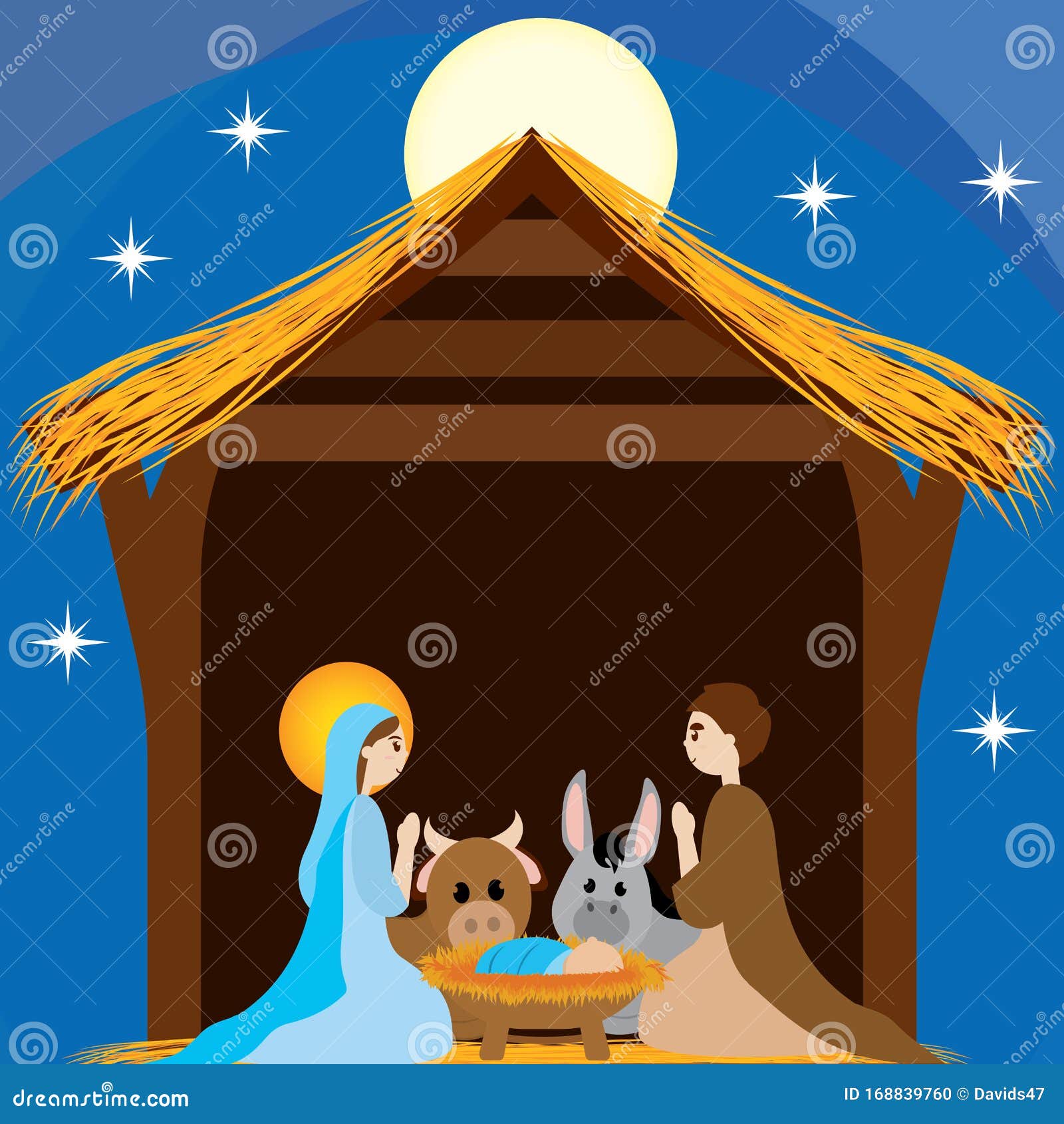 Beatiful manger image stock vector. Illustration of vector - 168839760