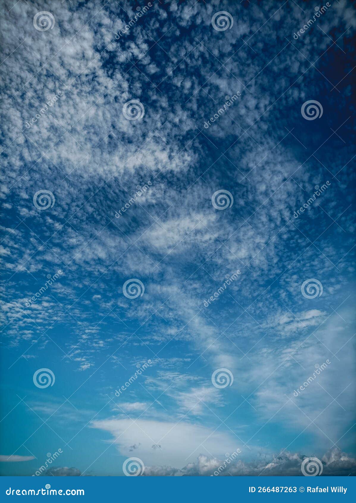 A Beatiful Sky with a Cloud Pattern. Stock Image - Image of ocean ...