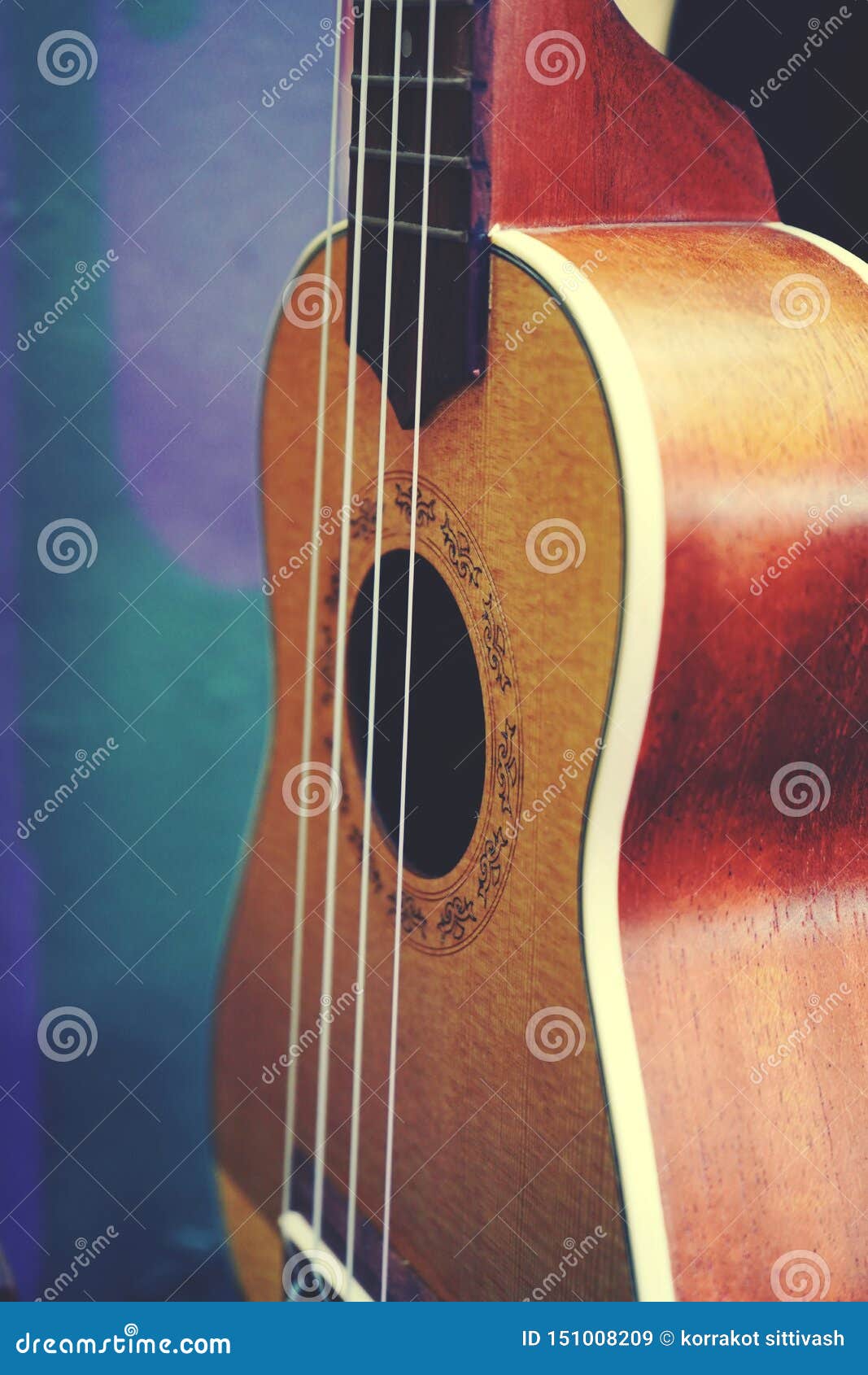 Beatiful Ukulele Background Closeup with Copy Space Closeup Stock Image ...