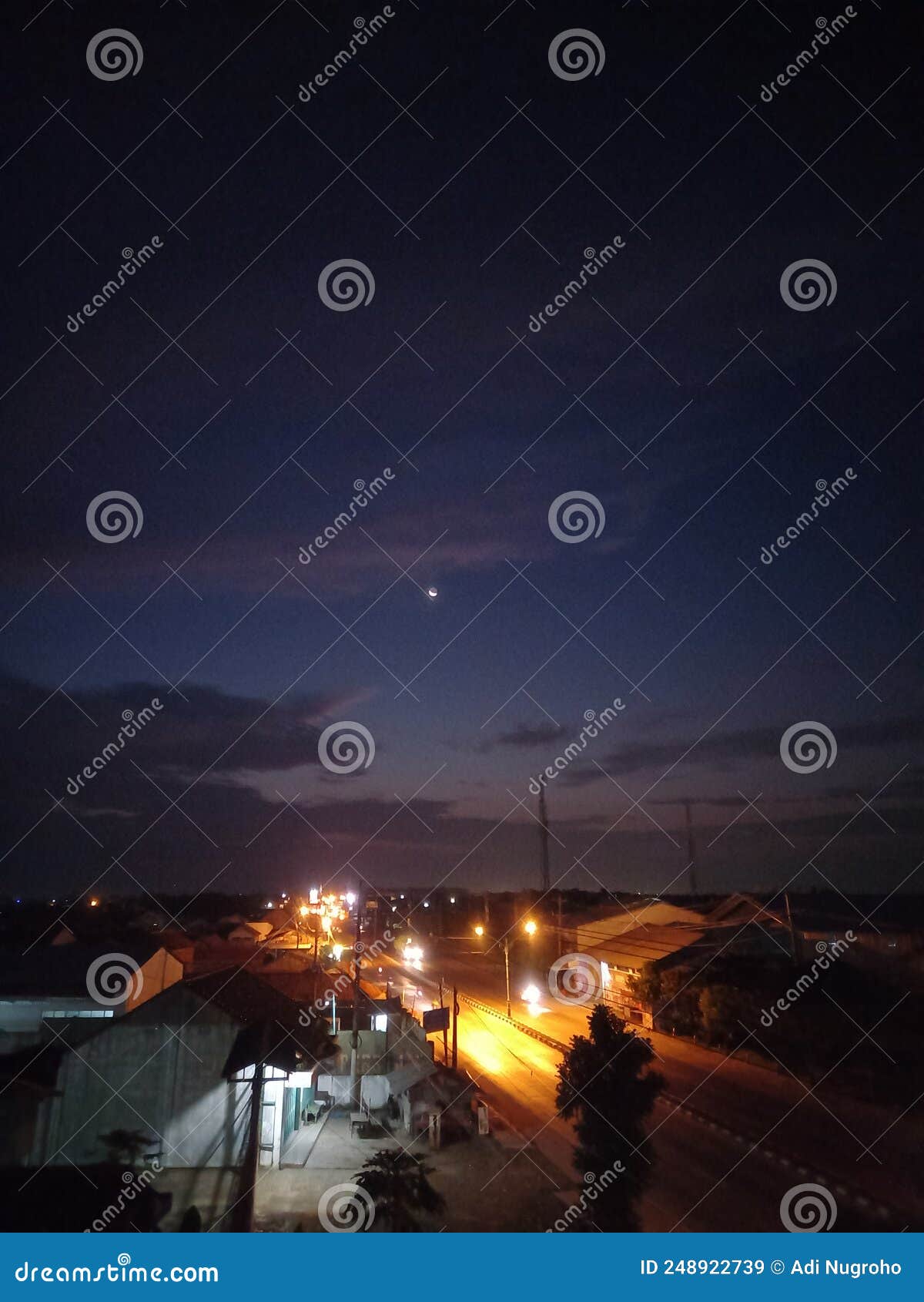 A Beautiful View Night at the Sky Stock Image - Image of colorful ...