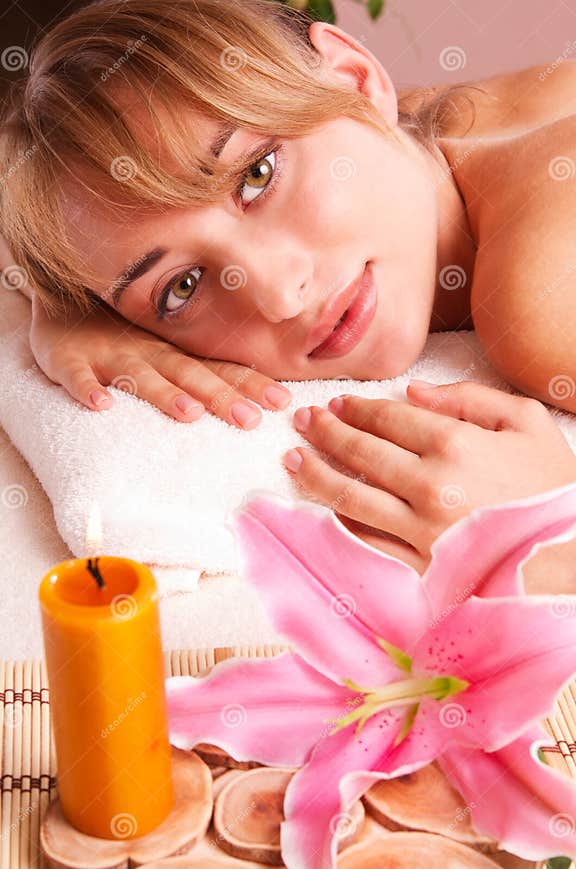 Beatiful Women Relax in Spa Stock Photo - Image of towel, beauty: 27789468