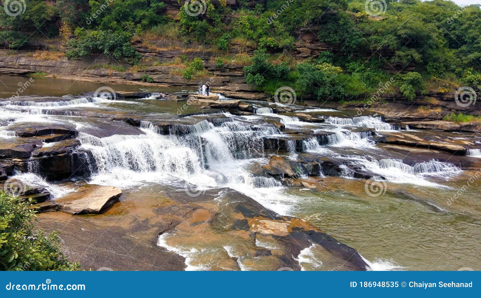 A Waterfall is an Area Where Water Flows Over a Vertical Drop or a ...