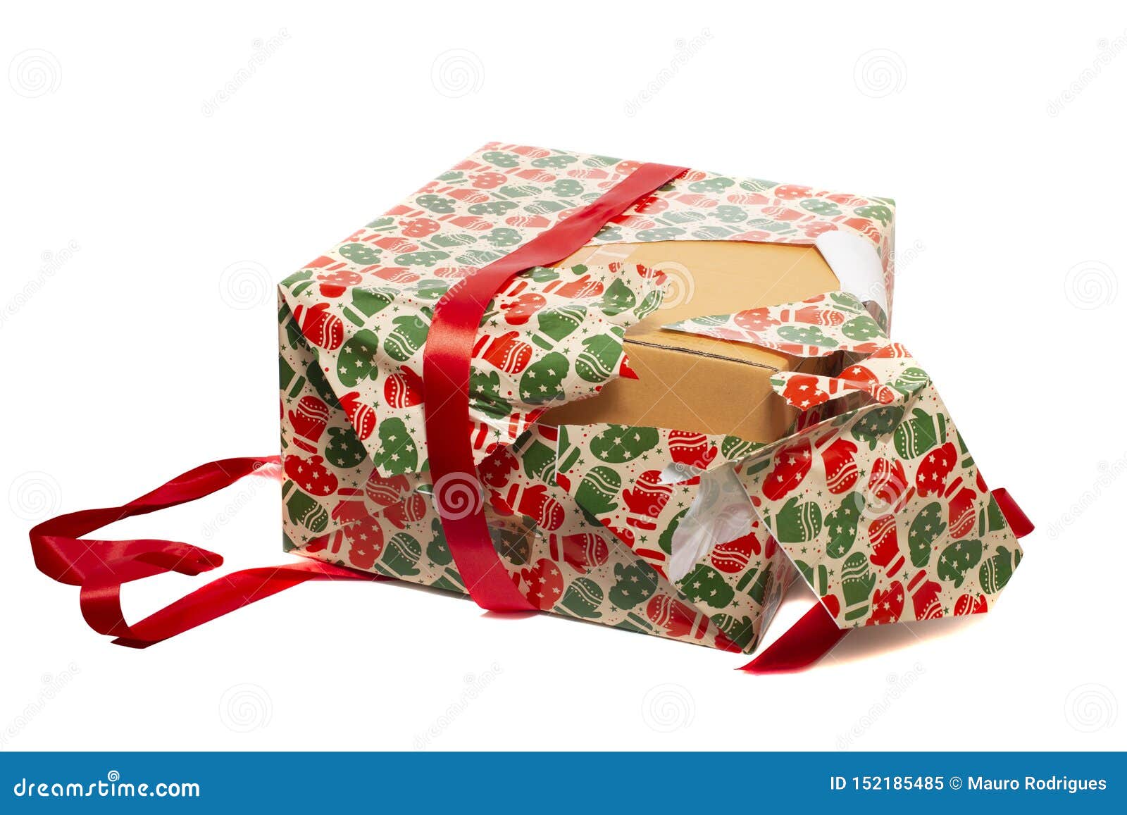 Beatifully wrapped present stock image. Image of package - 152185485