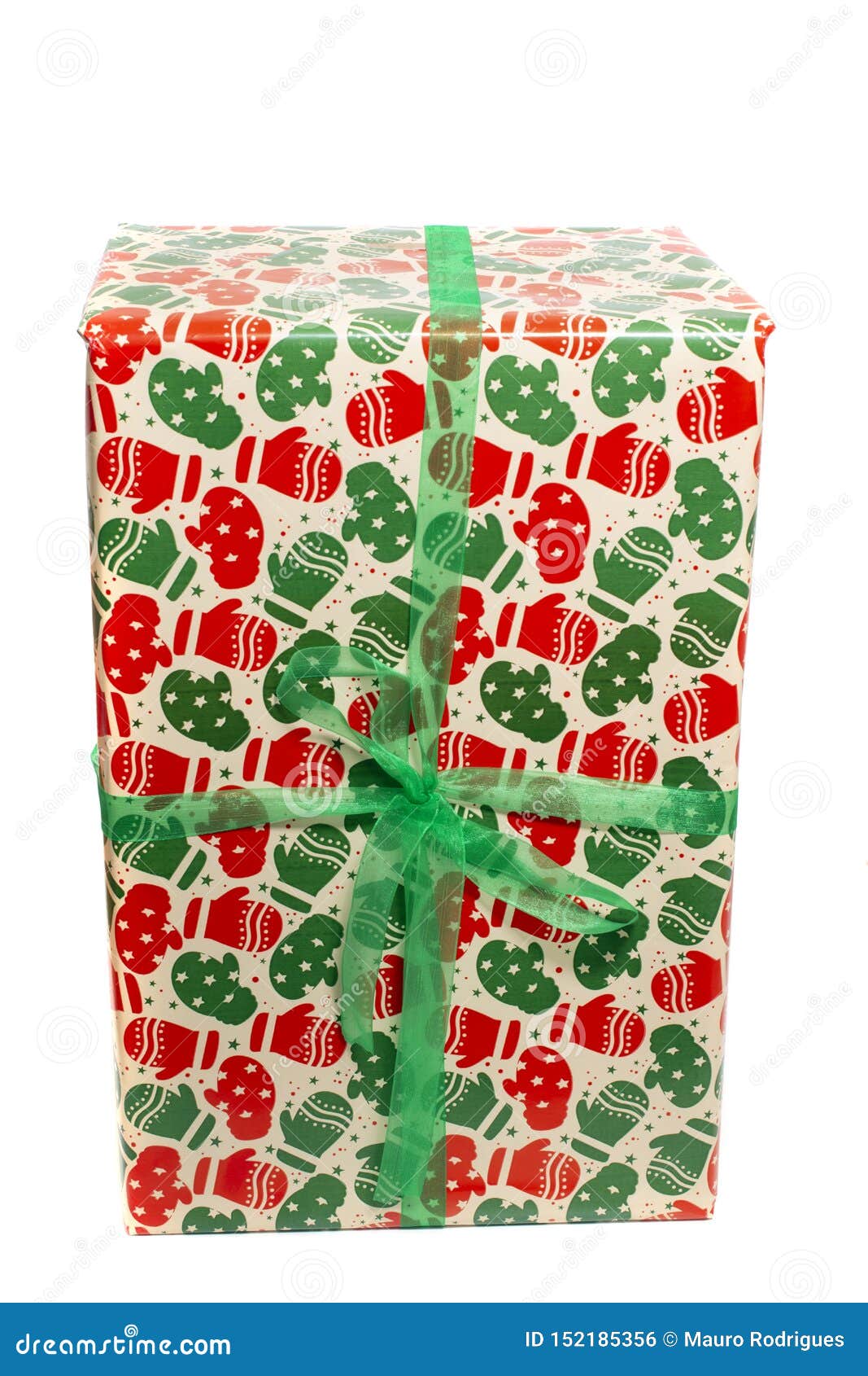 Beatifully wrapped present stock photo. Image of xmas - 152185356