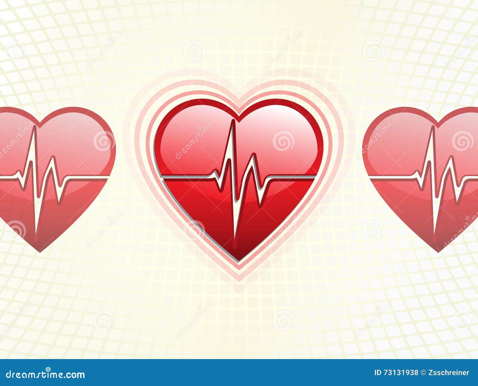 Beating Hearth / Medical Background Stock Illustration - Illustration ...