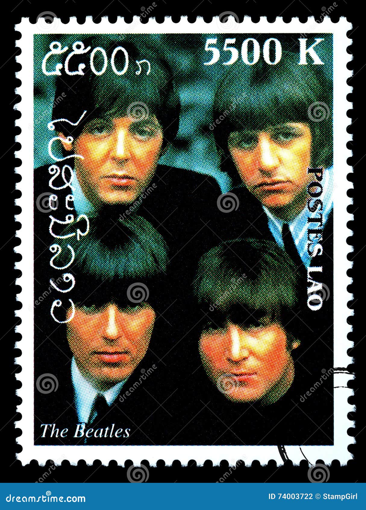 The Beatles Postage Stamp editorial photography. Image of airmail ...