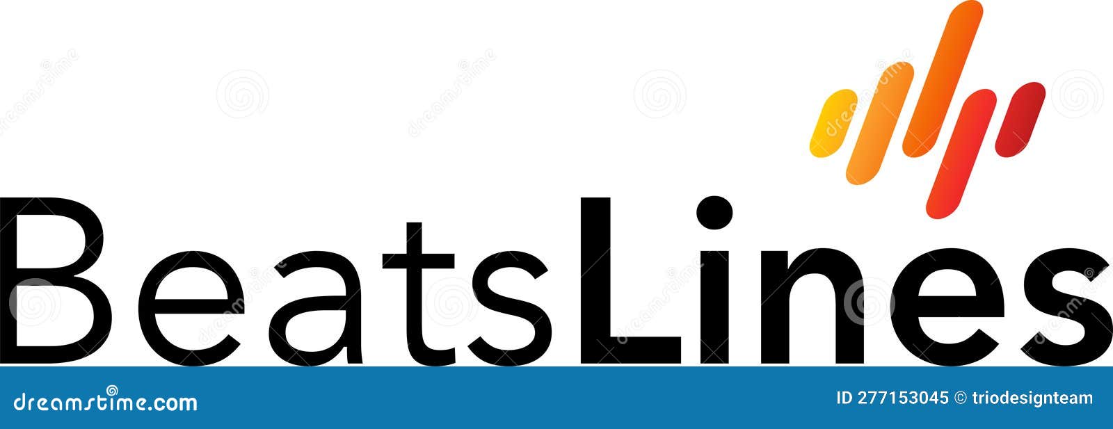Beats Lines Concept Logo Design for Waveform Audio or Medical Pulse and ...