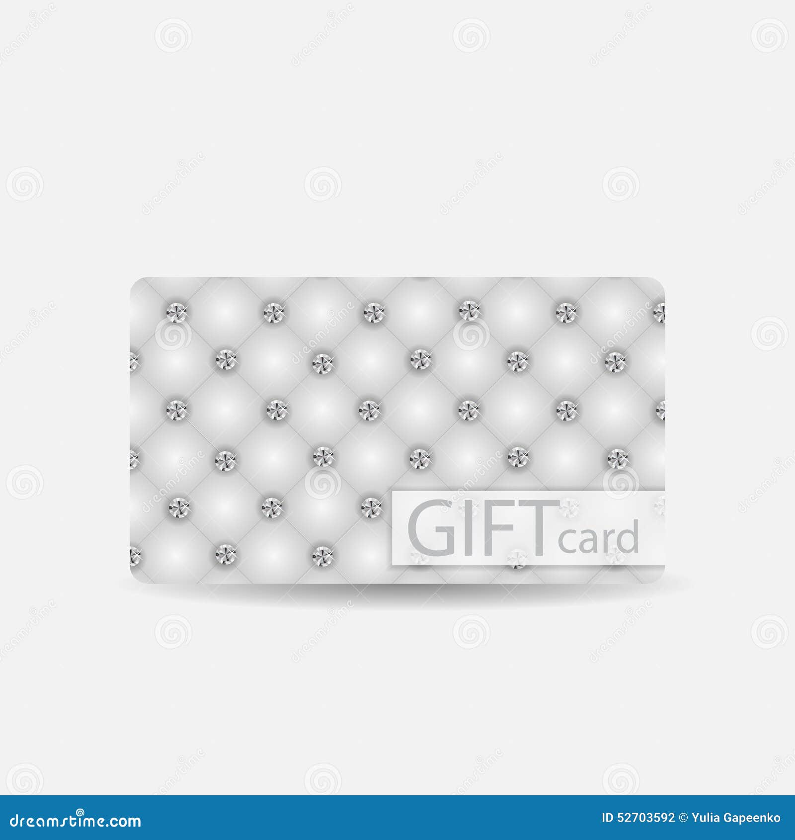 Beau Diamond Gift Card Design Abstrait Illustration de Vecteur ...