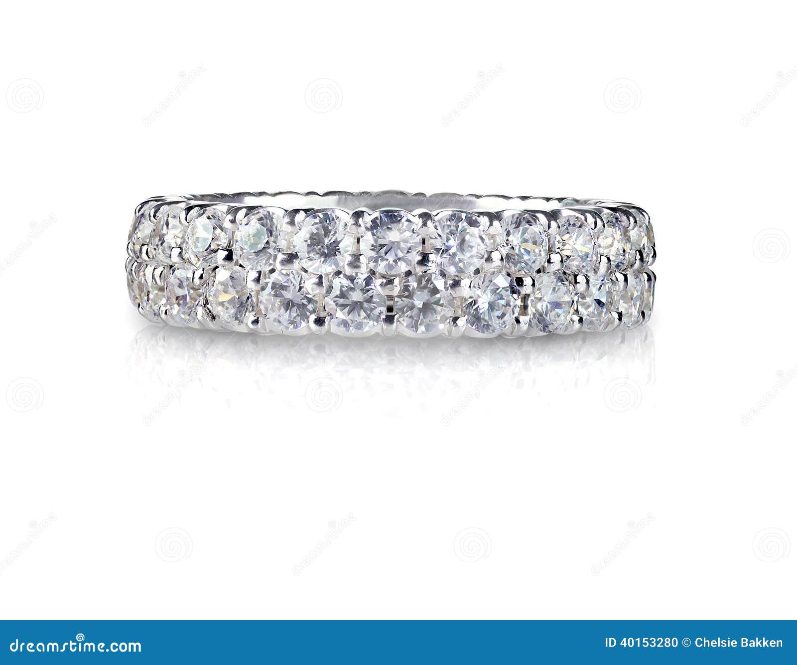 Beau Diamond Wedding Anniversary Band Ring Photo stock - Image du ...