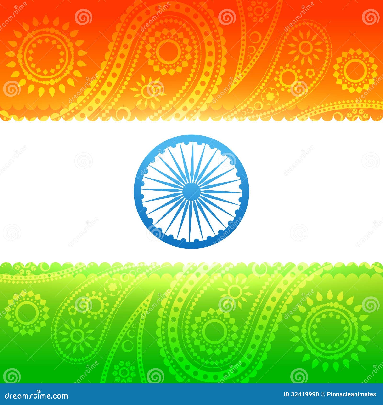 Beau drapeau indien illustration de vecteur. Illustration du hindoustan ...