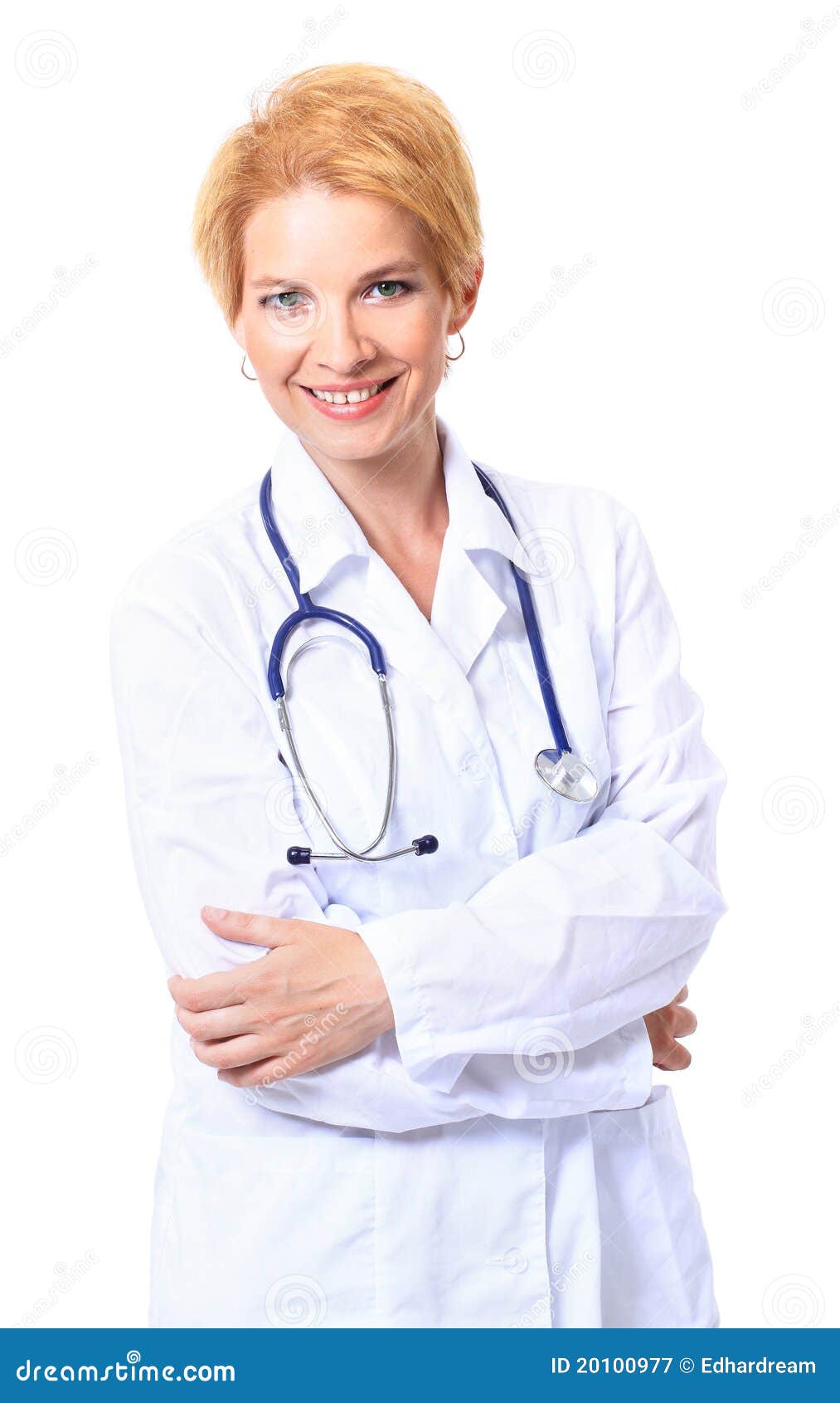 Beau jeune docteur image stock. Image du attrayant, médecine - 20100977