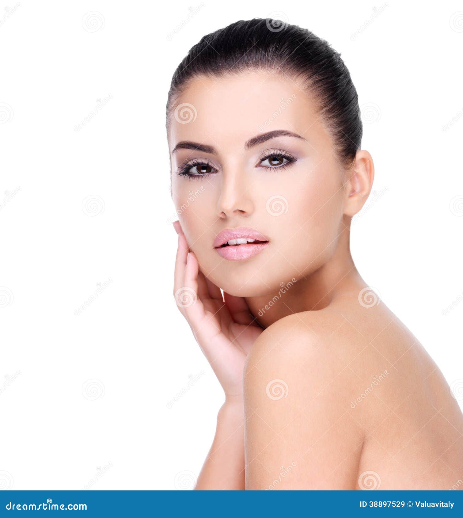 Beau Visage De Jeune Fille. Image stock - Image du tête, peau: 38897529