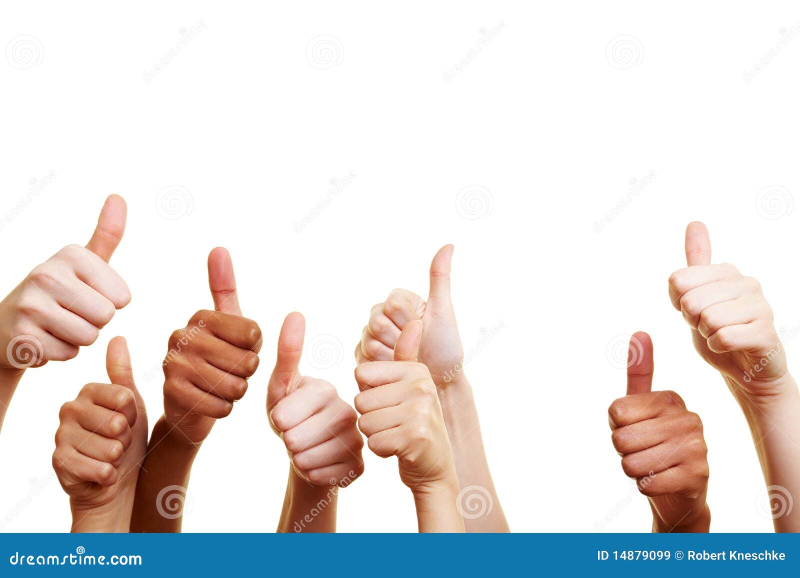 Beaucoup De Pouces Vers Le Haut Image stock - Image du main, gens: 14879099