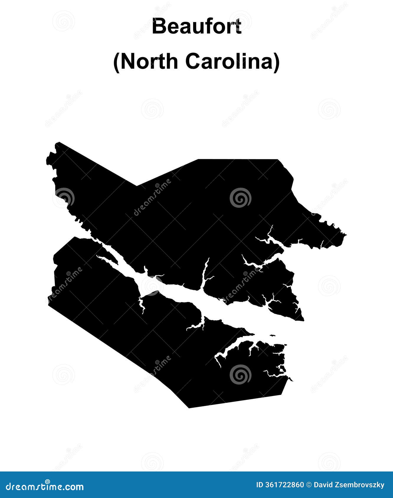 Beaufort Outline Map Stock Photography | CartoonDealer.com #361722860