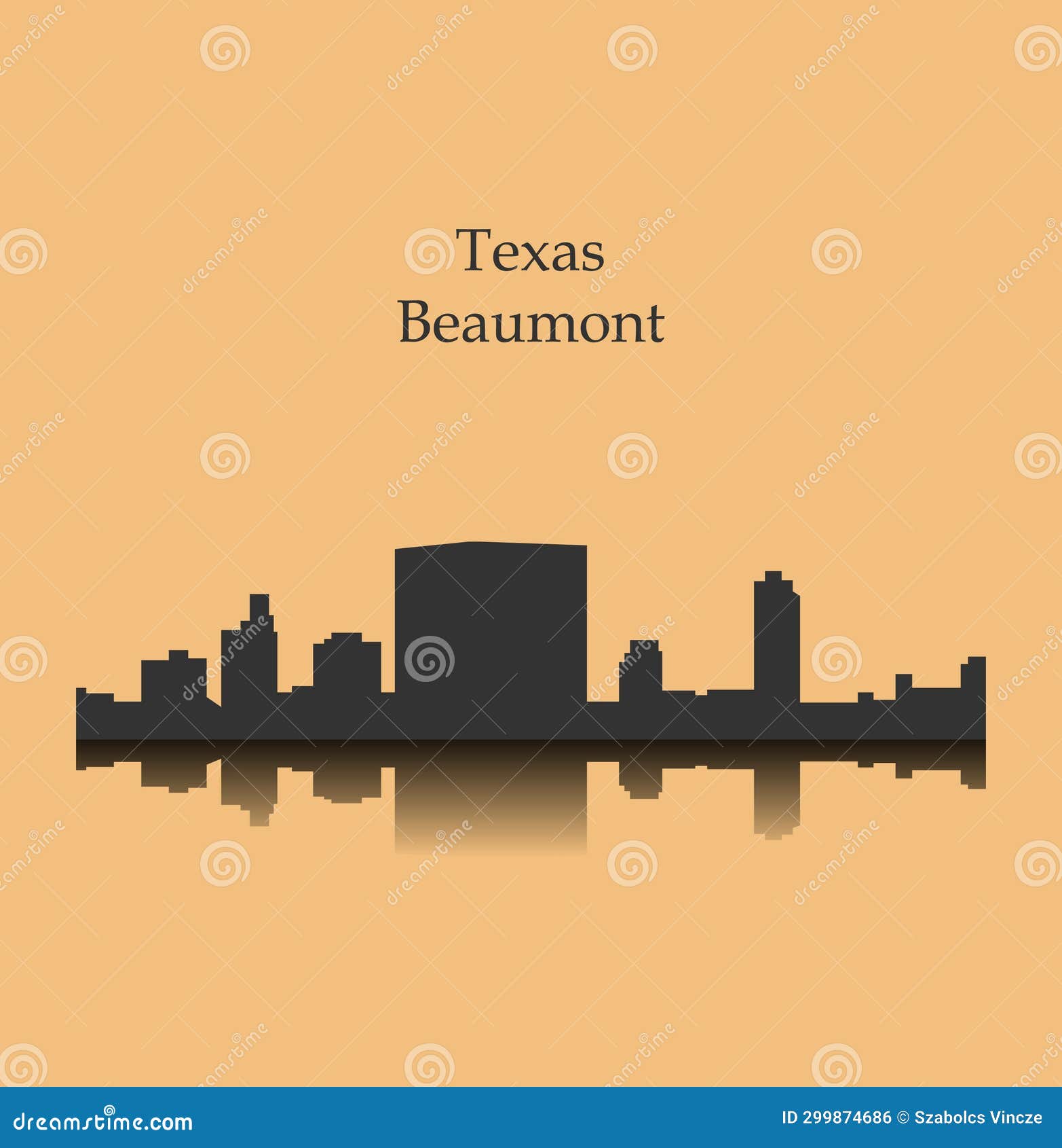 Beaumont, Texas ( City Silhouette ) Stock Vector - Illustration of ...