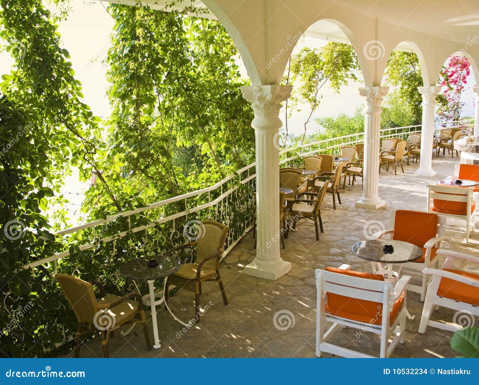 Beautful summer cafe stock photo. Image of back, revival - 10532234