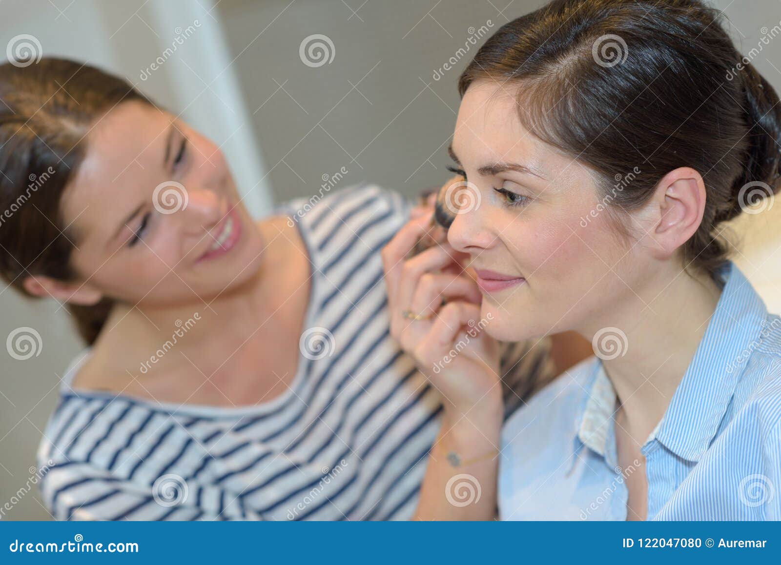 Beautician Students Working during Make Up Classes Stock Photo - Image ...