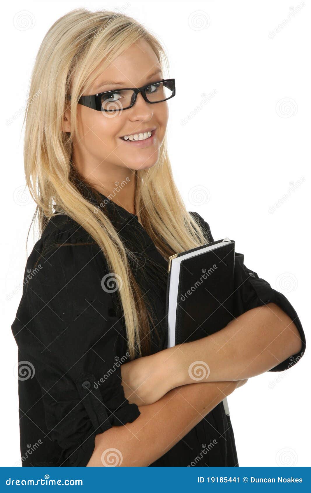 Beautifful Blond Girl Student Stock Image - Image of caucasian ...