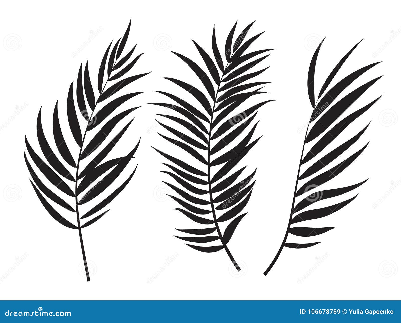 Beautifil Palm Tree Leaf Silhouette Background Vector Illustration ... Beautifil Palm Tree Leaf Silhouette Background Vector Illustration ...