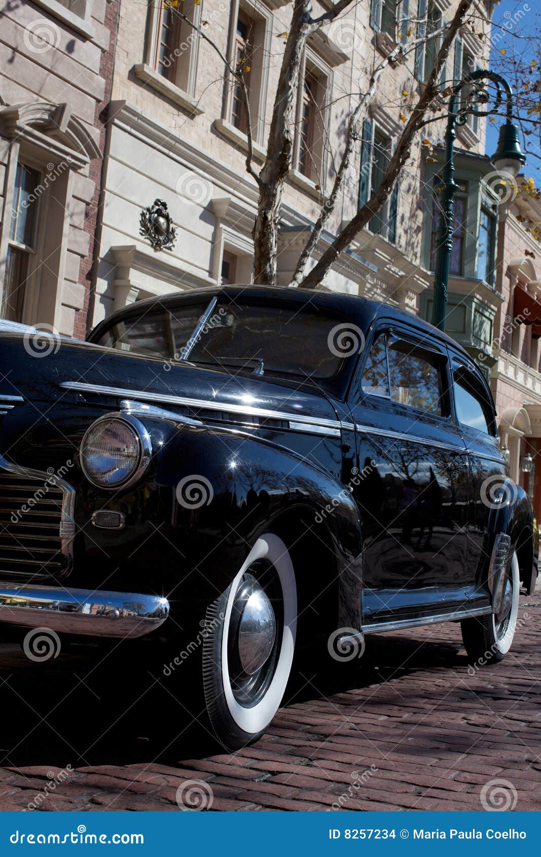 Beautiful 1940 Car and Street Stock Photo - Image of city, wheel: 8257234