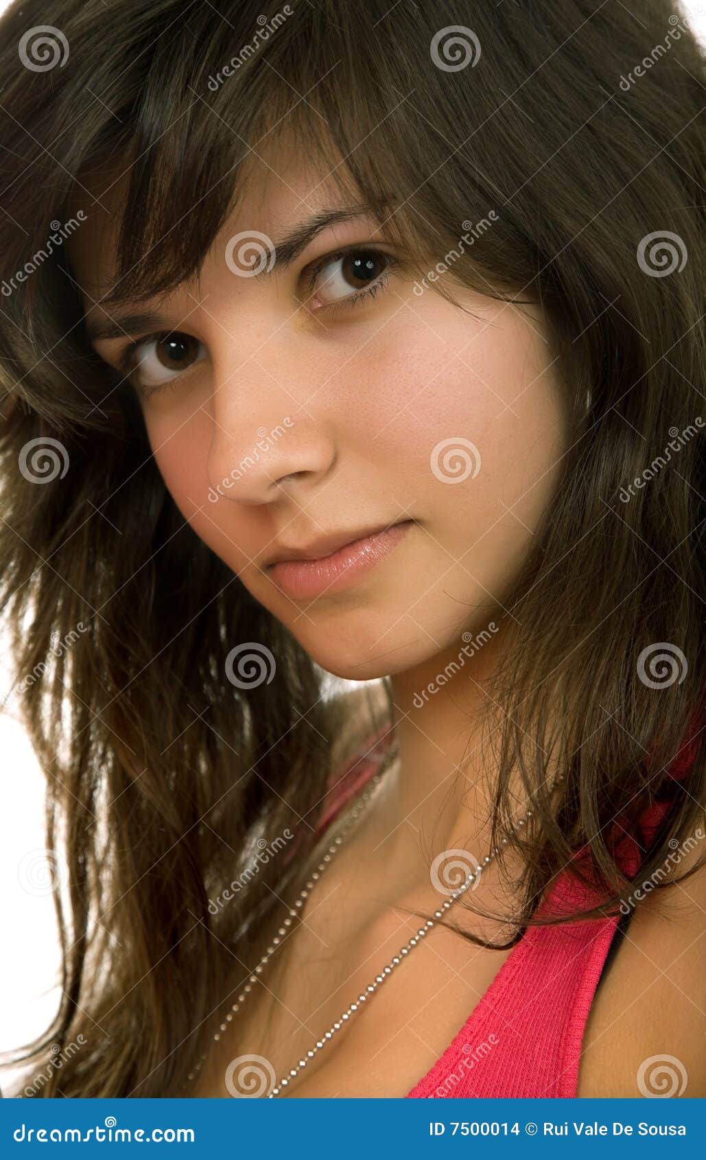 Beautiful stock photo. Image of isolated, girl, makeup - 7500014