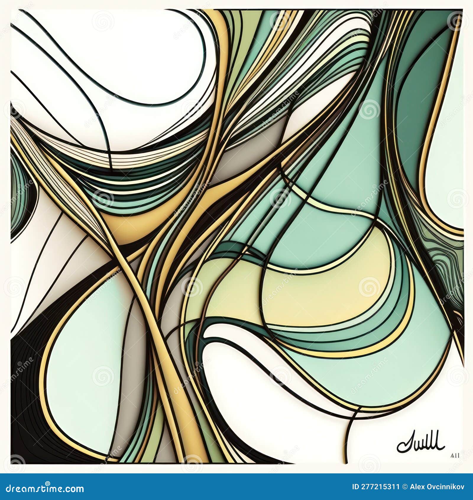 Beautiful Abstract Art Seamless Tile for Web and Print Designs. Stock ...