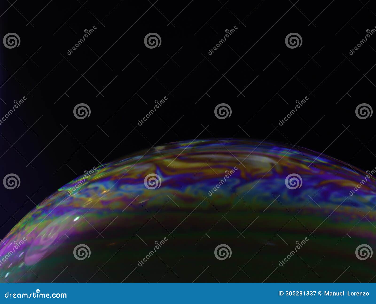 Beautiful Abstract Artificial Planet Different Rare Soap Bubble Colors ...
