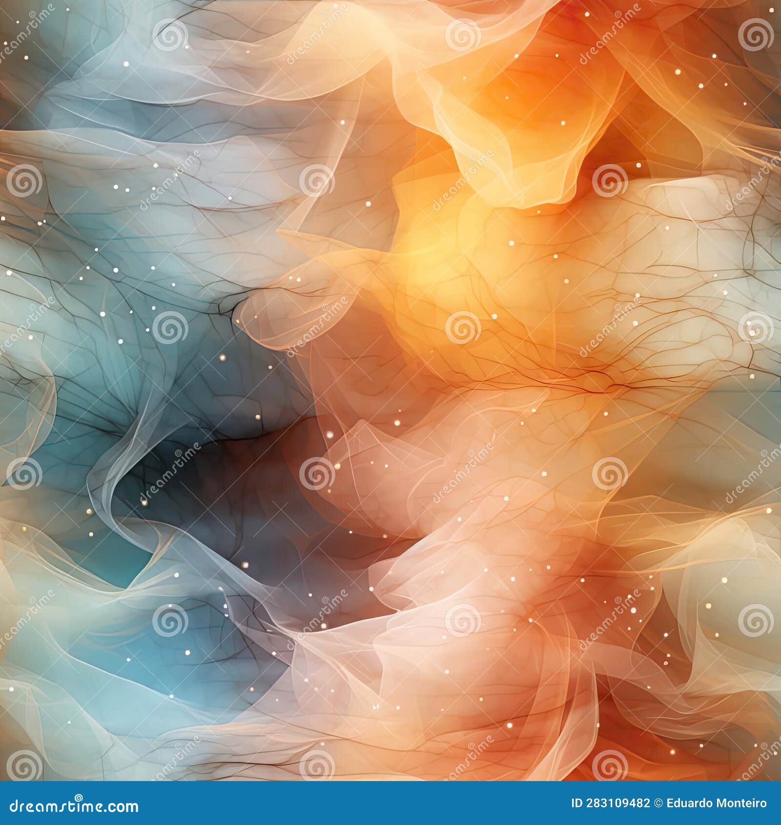 Beautiful Abstract Background with Blue, Orange, and White Colors ...