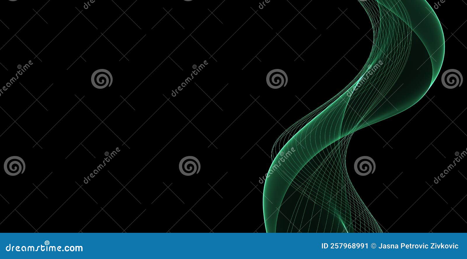 Abstract Background with Flowing Grid Line. Dynamic Waves Stock ...