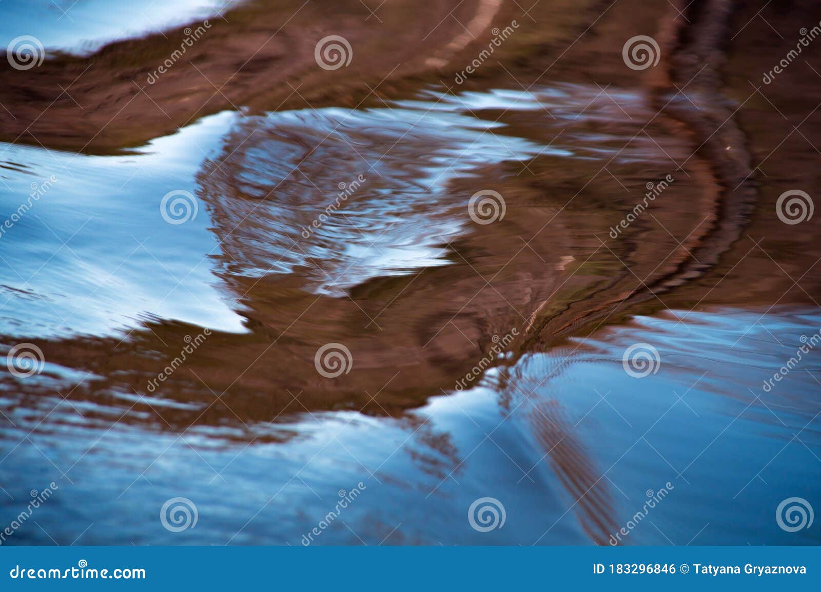 Beautiful Abstract Background of an Interesting Drawing on the Water ...