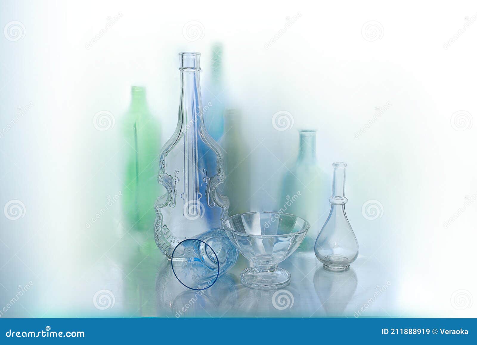 Beautiful Abstract Background Made of Glass Objects .Abstract ...