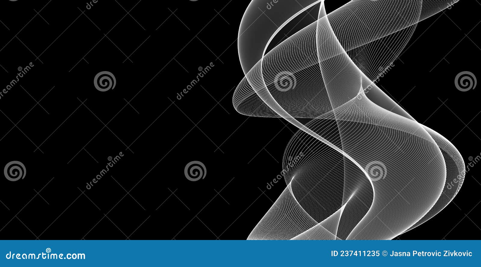 Abstract Black and White Grid Wave Design Stock Illustration ...