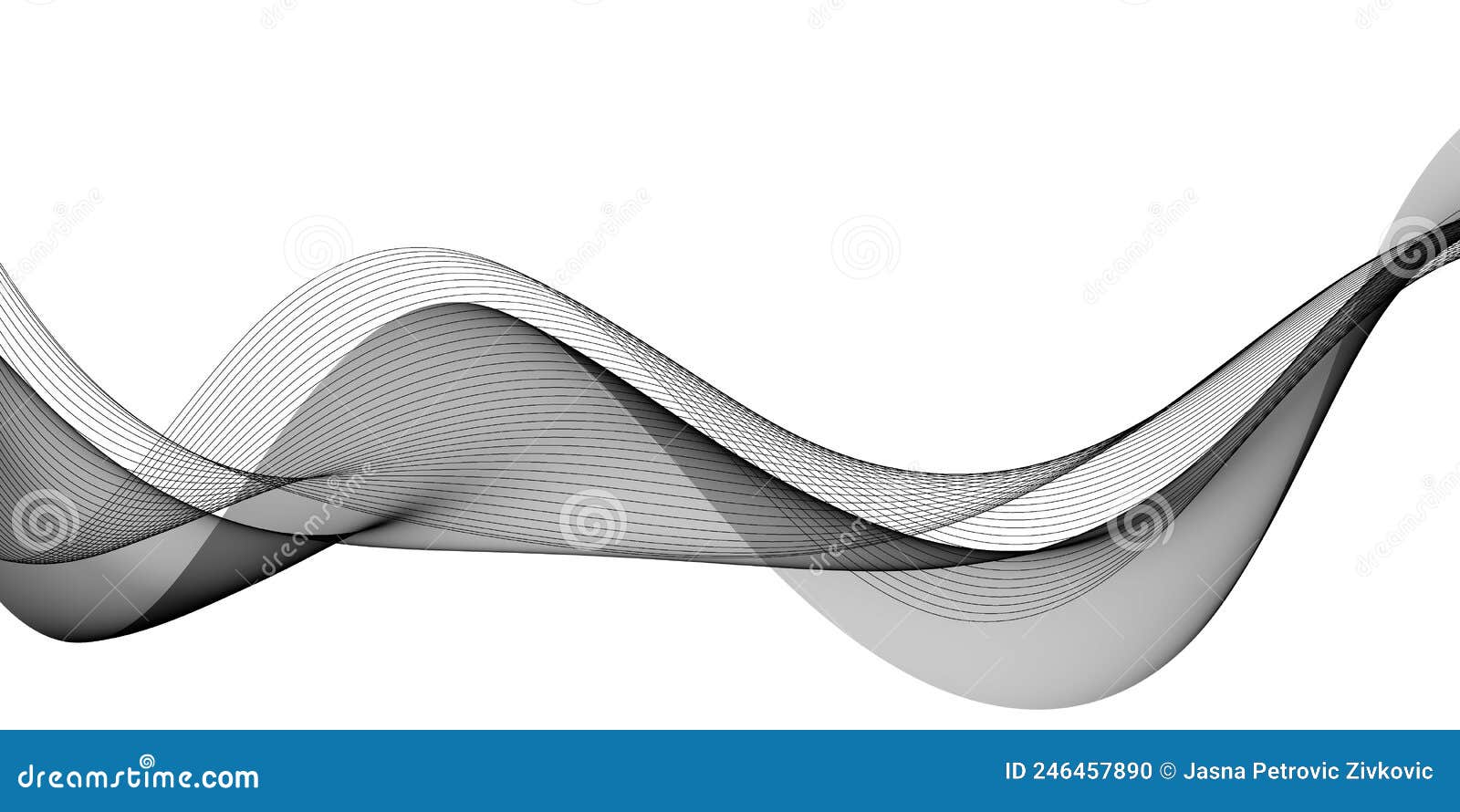 Abstract Black and White Grid Wave Design Stock Illustration ...