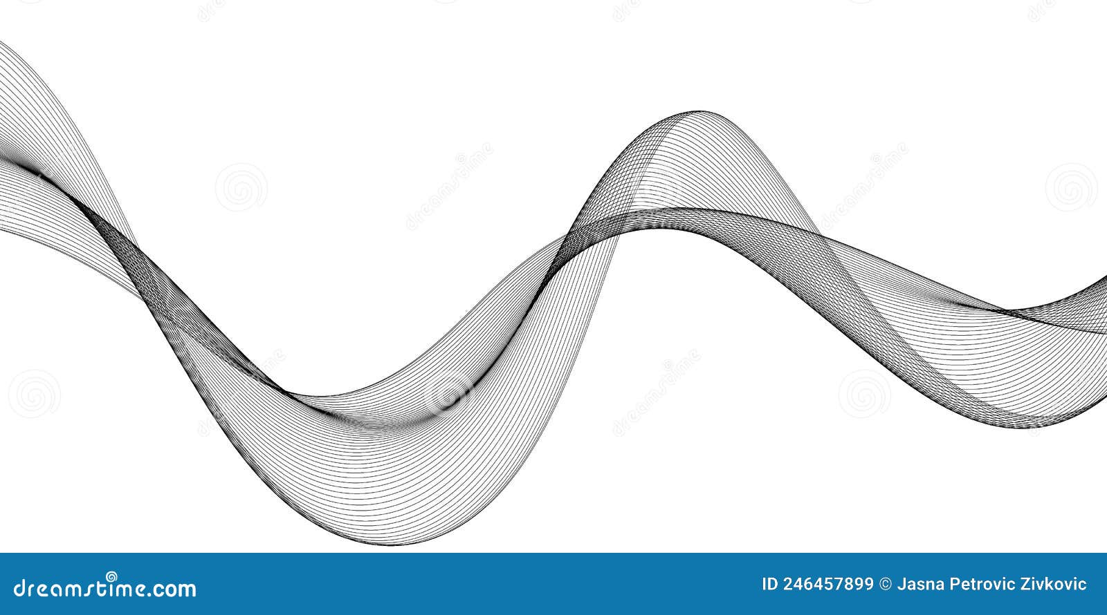 Abstract Black and White Grid Wave Design Stock Illustration ...