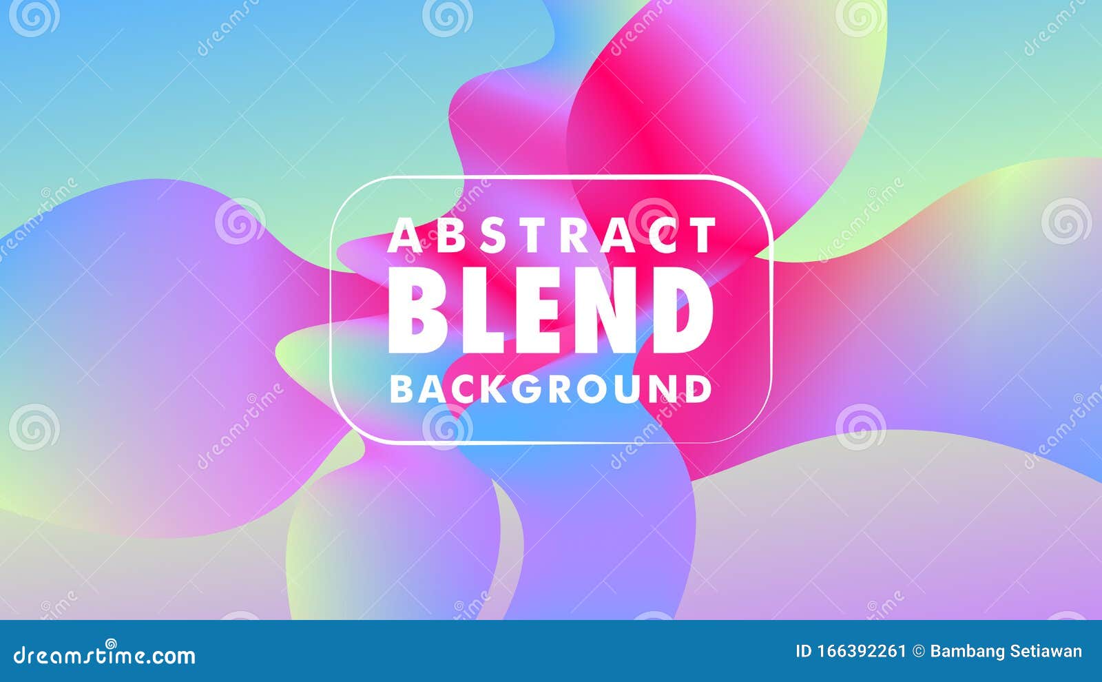Beautiful Abstract Blend Background Design, 16:9 Stock Vector ...