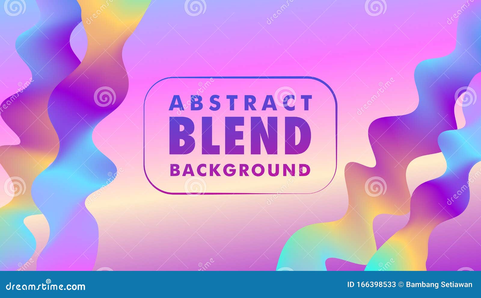 Beautiful Abstract Blend Background Design, 16:9 Stock Vector ...