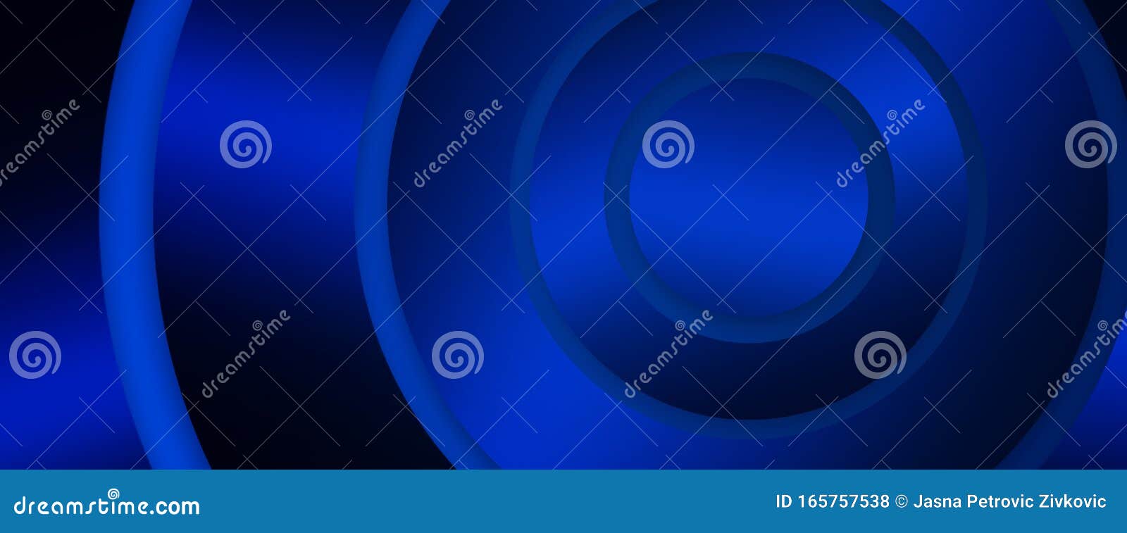 Abstract Blue Color Gradient Circle Design Background Stock ...
