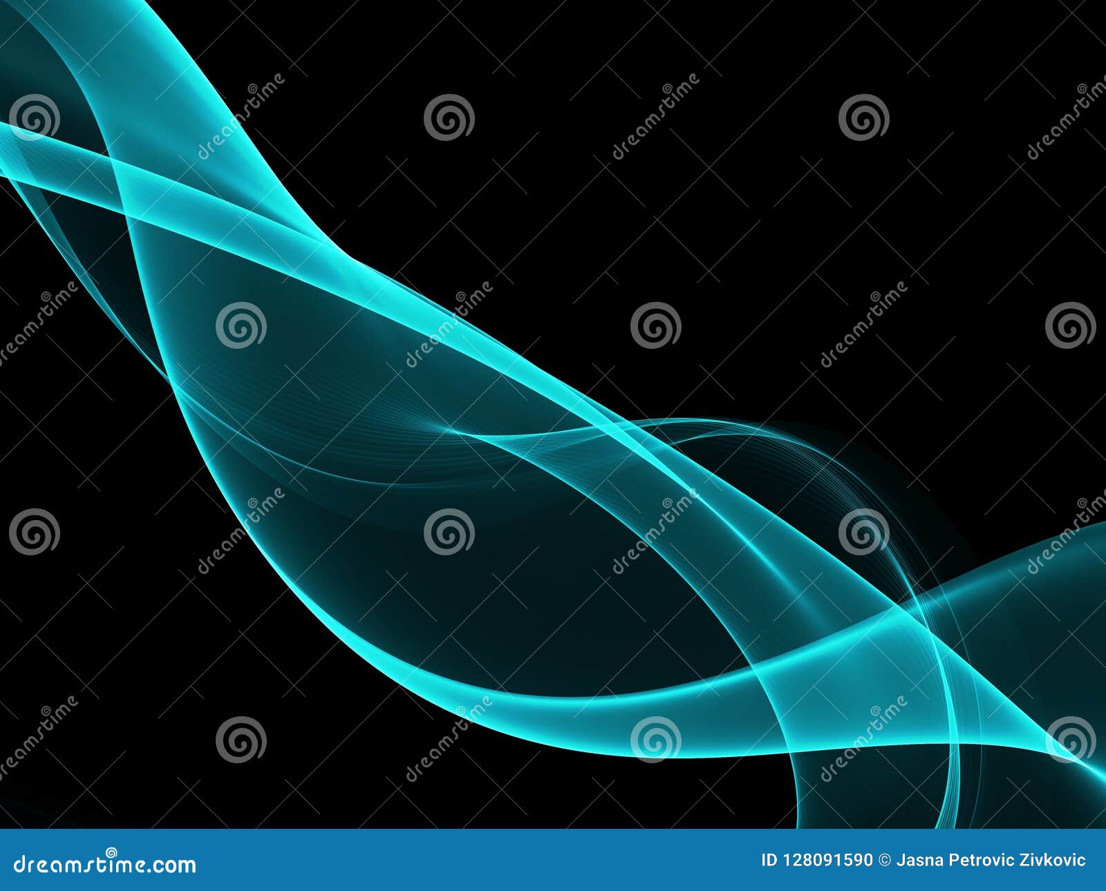 Abstract Blue Flow Background Stock Illustration - Illustration of ...