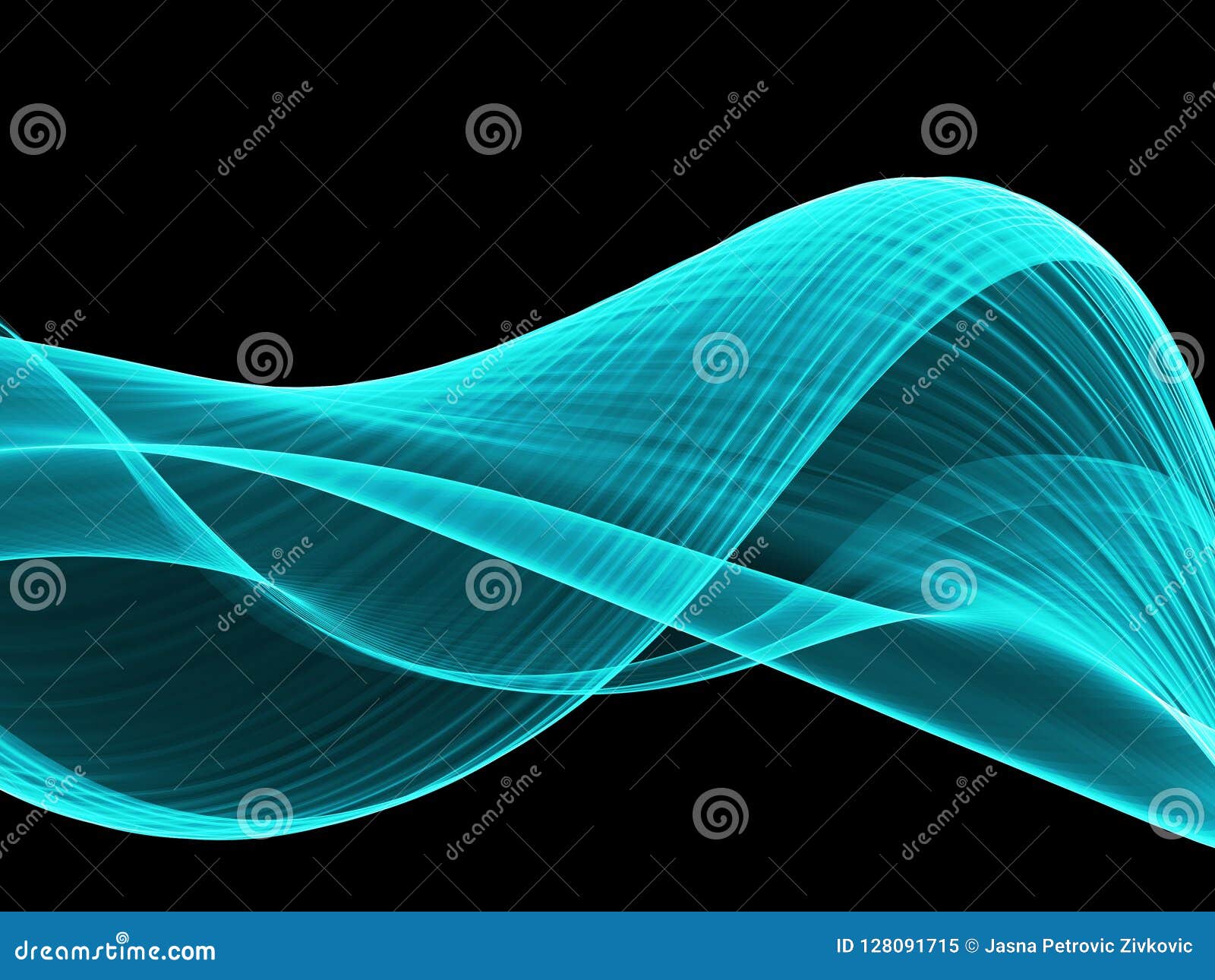Abstract Blue Flow Background Stock Illustration - Illustration of ...